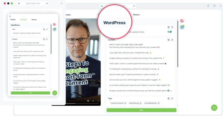 Vubli | An easier way to publish & promote your videos